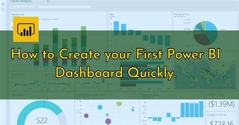 Microsoft Power Bi How To Create Your First Dashboard Quickly