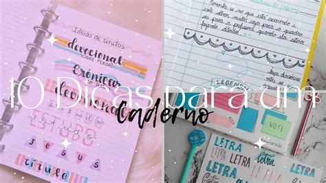 10 Dicas Para O Seu Caderno I Que Fique MARAVILHOSO YouTube