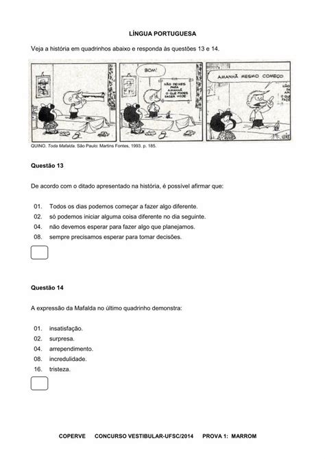 Pdf L Ngua Portuguesa Coperveantiga Coperve Ufsc Br Vestibular