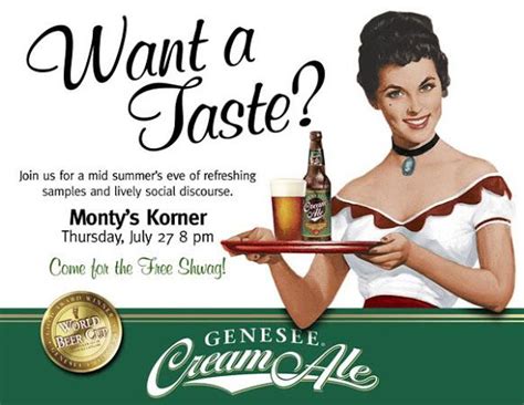 Board Art Beer Biere Cerveza And Women Genesee Beer Do You