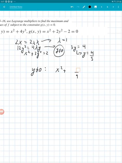 Solved Use Lagrange Multipliers To Find The Maximum And Minimum