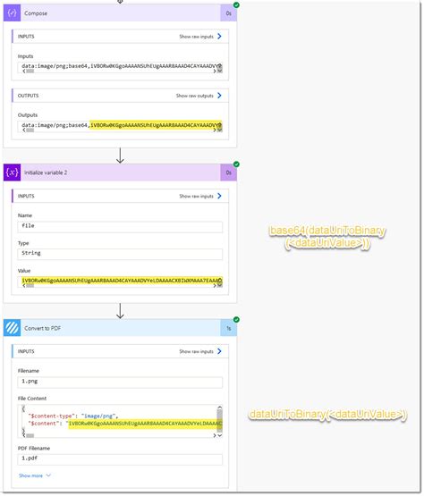 Convert A Data URI To Base64 Or File Contents In Power Automate