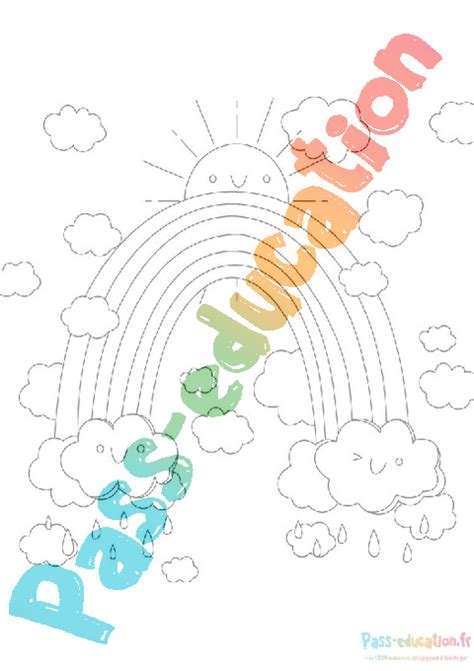 Coloriages Gratuits D Arc En Ciel