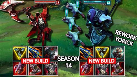 REWORK YORICK Vs DARIUS SEASON 14 FULL BUILD FIGHTS Best Moments