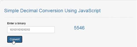 Simple Decimal Conversion Using Javascript Sourcecodester