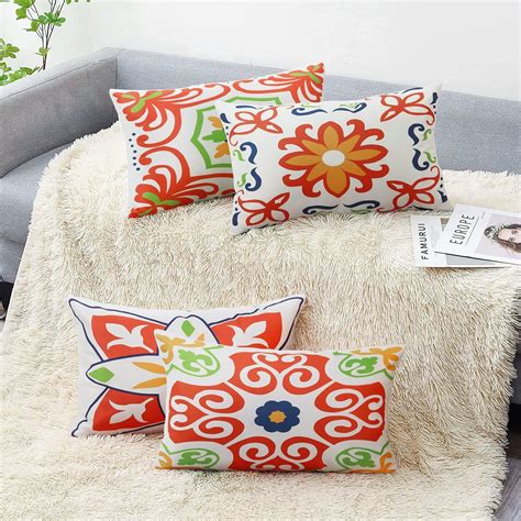 Amazon Pyonic Outdoor Waterproof Throw Pillow Covers For Patio