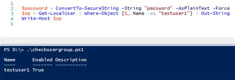 powershell checking if a local user account group exists or not with powershell itecnote