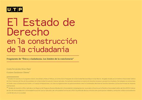 Semana 11 PDF Estado de derecho en la construcción de la ciudadanía