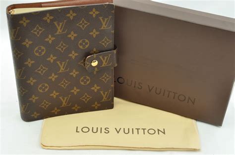 Authentic Louis Vuitton Monogram Agenda GM Day Planner Cover R20106 LV