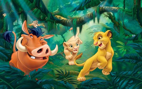 Cartoons Disney The Lion King Simba Nala Timon And Pumba Photo