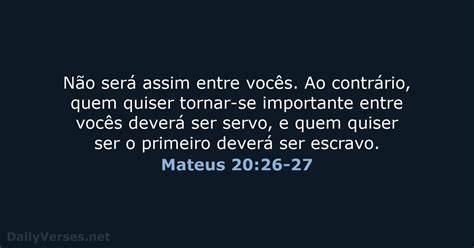 28 de julho de 2023 Versículo da Bíblia do dia NVI Mateus 20 26