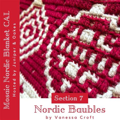 FREE CAL Mosaic Nordic Winter Afghan Overlay Mosaic Crochet Afghan