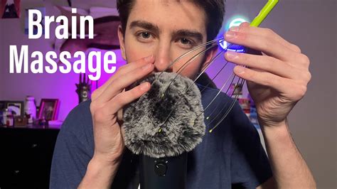 ASMR Brain Massage For SLEEP Fluffy Mic Scratching And Plucking YouTube