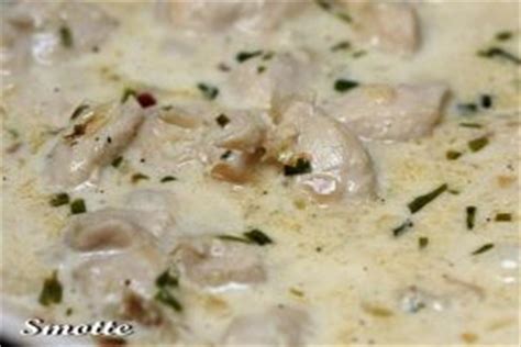 Aiguillettes de poulet à la crème