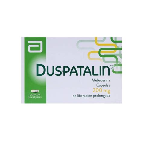 Duspatalin Mebeverina 200 mg liberación prolongada 28 cápsulas Walmart
