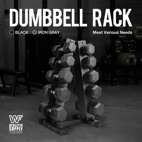WF Athletic Supply Heavy Duty A Frame Dumbbell Storage Rack Steel