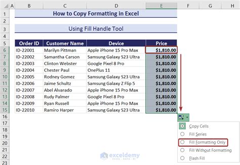 How To Copy Formatting In Excel 3 Methods ExcelDemy