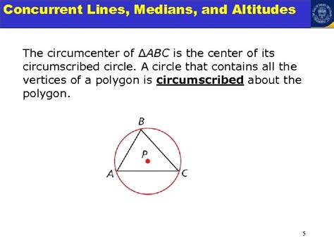 concurrent lines medians and triangles angle relationships in