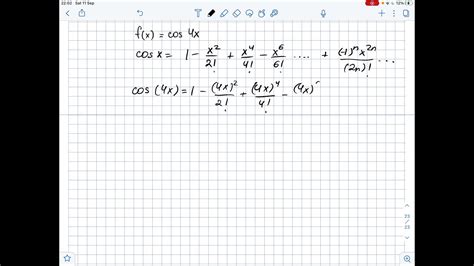 find the maclaurin series for the function f x cos4x use the table of power plainmath