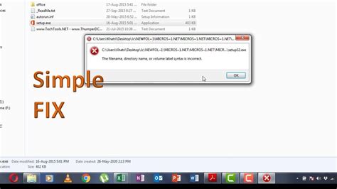 simple fix to error the file name directory name or volume label syntax 40044 hot sex picture