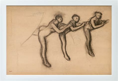 Three Naked Dancers In Arabesque By Edgar Degas