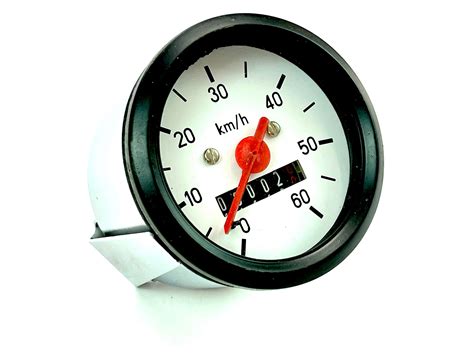Tacho mit Licht weiß für Mofa und Moped 60km h Einbau Durchmesser 60mm