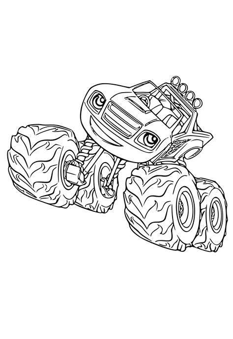 Dibujos De Blaze Para Colorear Vsun
