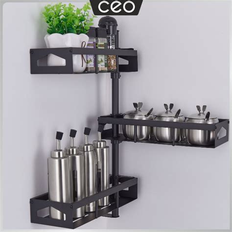 Jual Ceo Rak Bumbu Dapur Rak Gantung Dapur Putar Rak Dapur Minimalis