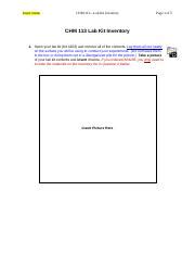 02a Safety LabKitInventory Sum22 1 Docx Insert Name CHM 113Lab Kit