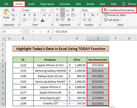 how to use today function in excel 6 easy examples