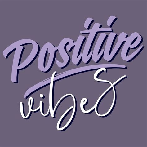 Premium Vector A Purple Background With The Words Positive Vibes