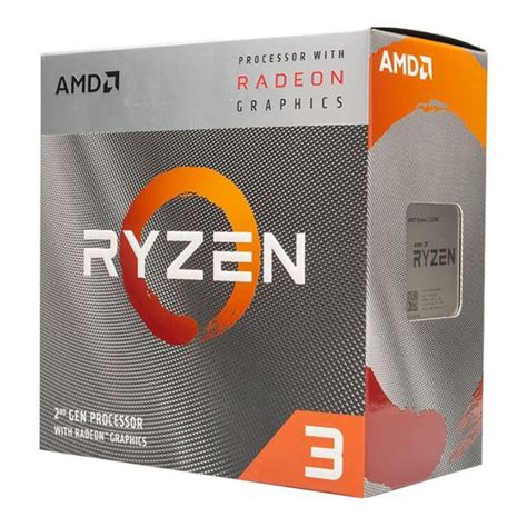 PROCESSADOR AMD RYZEN 3 3200G AM4 CACHE 4MB 3 6GHZ 4GHz MAX TURBO
