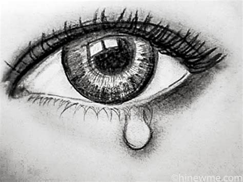 How To Draw Sketch Crying Eye Step By Step