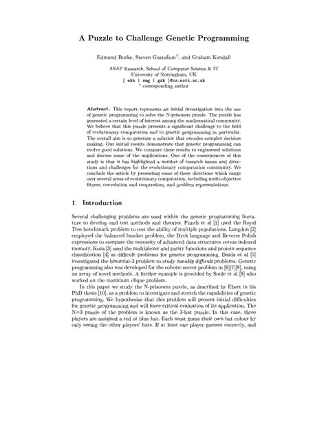 pdf a puzzle to challenge genetic programming