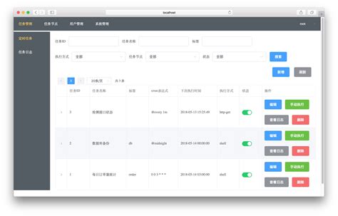 gocron mysql gocron gocron 定时任务管理系统 项目简介 使用go语言开发的轻量级定时任务集中调度和管理系统