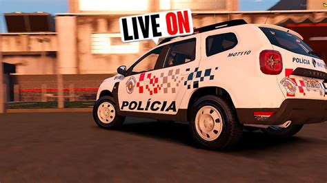 GTA RP AO VIVO ENQUADRO DA FORÇA PATRULHA PMESP YouTube