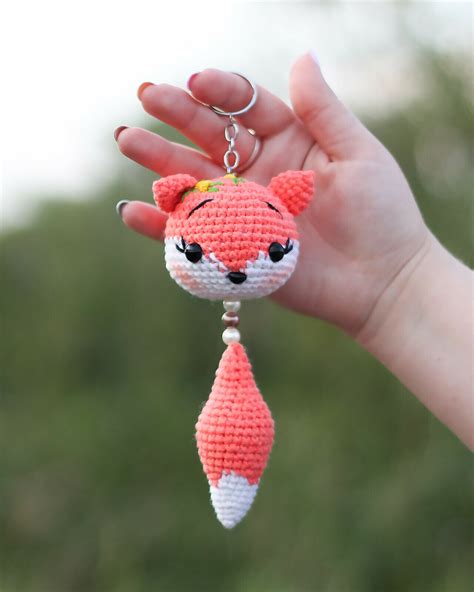 Keychain Crochet Amigurumi Key Pattern Fish Patterns Keychains Easy