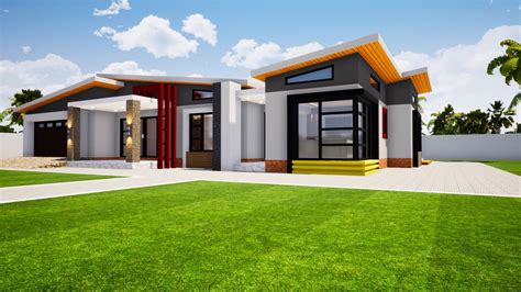 Simple And Beautiful House Design Bedroom Design With Skillion Roof