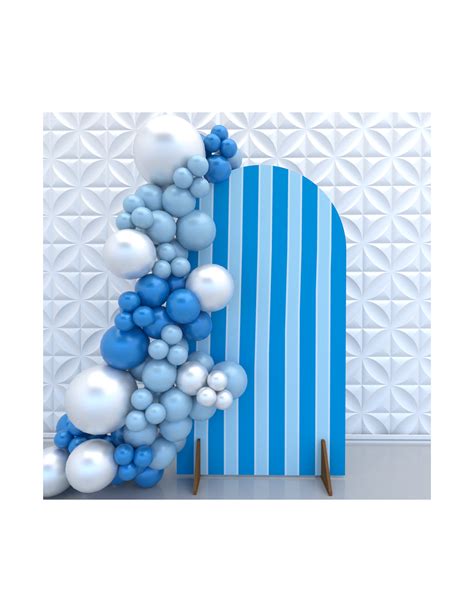 Painel Romano Tecido Sublimado X Listrado Azul Decora O Infantil