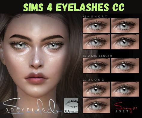 Gorgeous Sims Eyelashes Cc Natural Lashes Realistic Lashes D
