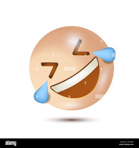 Rolling On The Floor Laughing Funny Yellow Emoticon Realistic