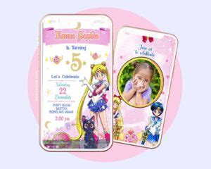 SAILOR MOON PARTY INVITATION We Are Motta