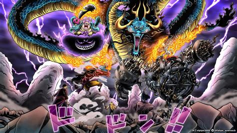 Luffy Vs Kaido And Big Mom Wallpapers Wallpaper Cave