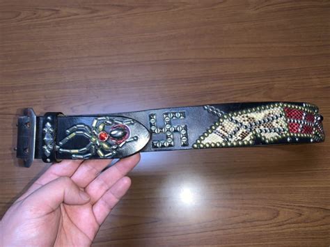 ウルフズヘッド ベルト wolfshead wolf s head wolf shead スパイダー クモ スタッズ レア 黒 黒 売買され