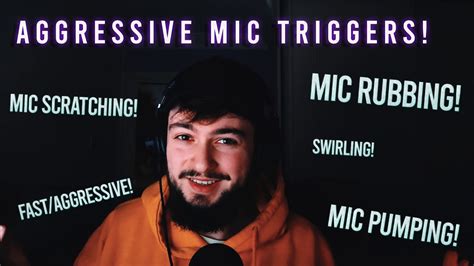 ASMR FAST AGGRESSIVE Mic Triggers FOAM Mic RUBBING SCRATCHING