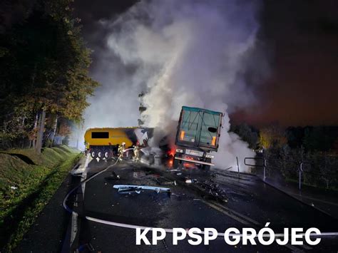 Aktualizacja Miertelny Wypadek Pod Gr Jcem Na Dk Zderzy Y Si