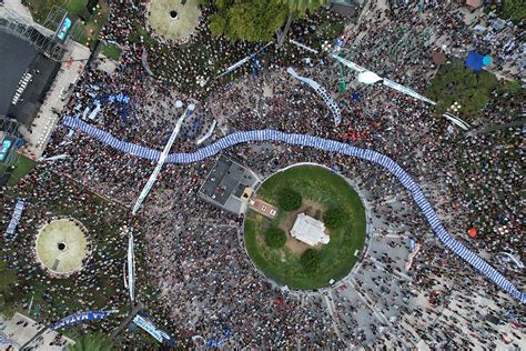 La Marcha Del 24 De Marzo Desde El Aire