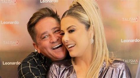 Esposa de Leonardo Poliana diz se está grávida aos 46 anos