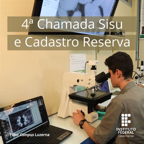 Cursos de Graduação 4ª chamada para Lista de Espera do Sisu e Cadastro