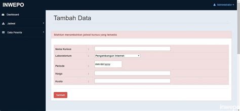 Tutorial Membuat Web Pendaftaran Kursus Menggunakan Codeigniter Crud